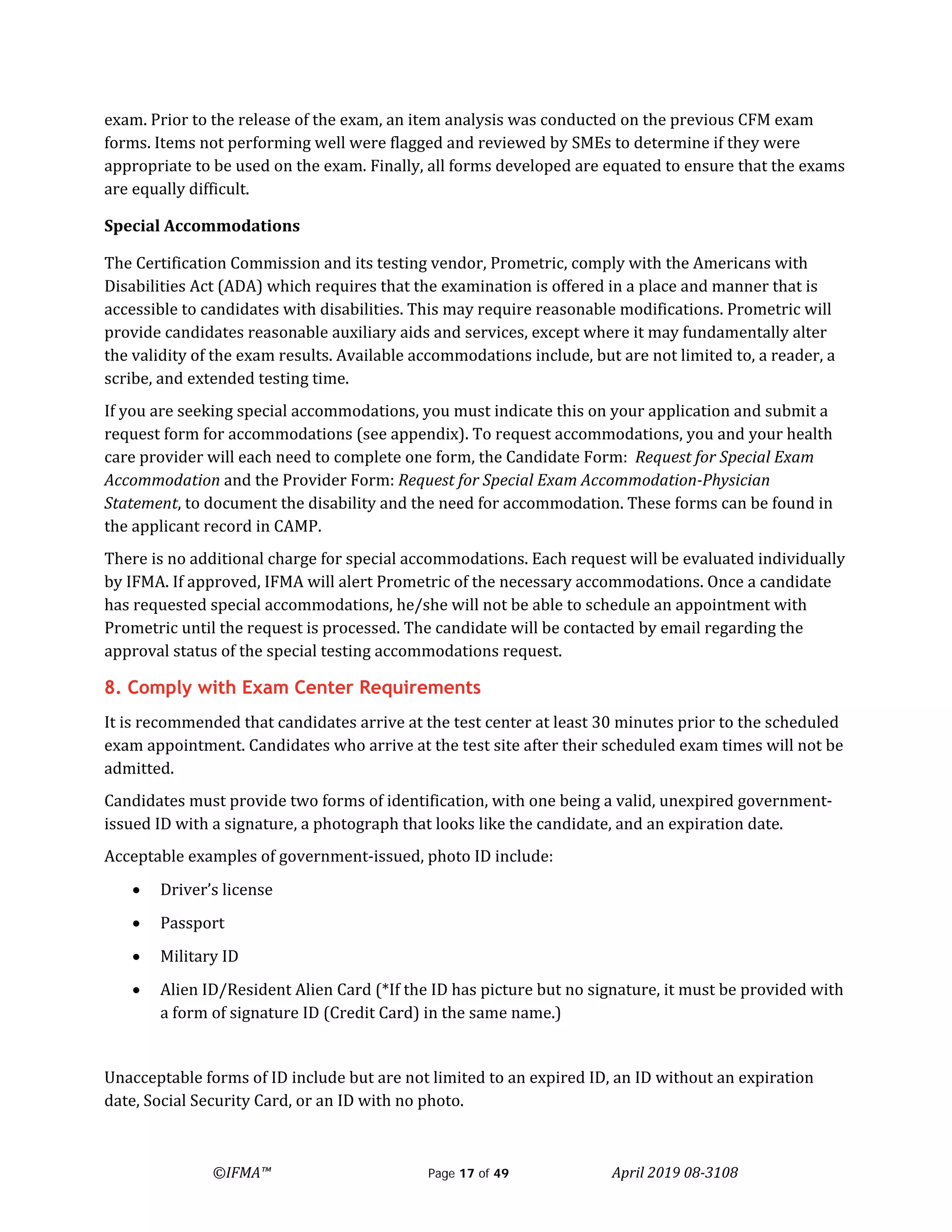 Cfm ifma candidate-handbook | PDF