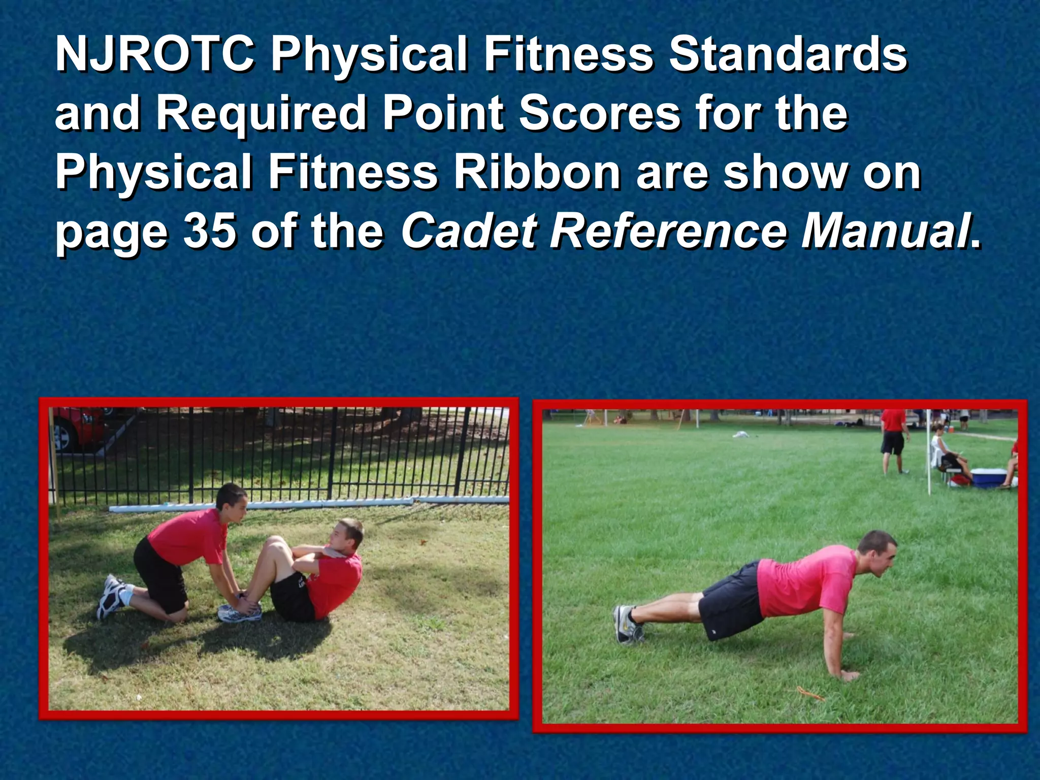 5.2 NJROTC Physical Fitness Exercises and Qualifying Requirements | PDF