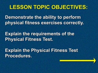 5.2 NJROTC Physical Fitness Exercises and Qualifying Requirements | PDF