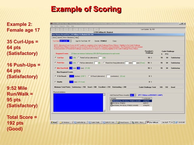 5.2 NJROTC Physical Fitness Exercises and Qualifying Requirements | PDF