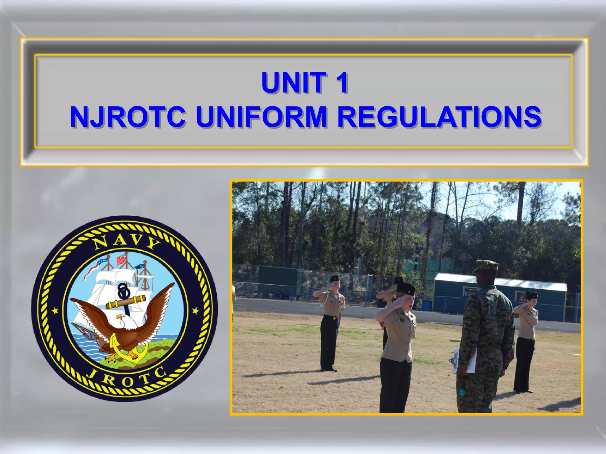 NS1 1.0 NJROTC Uniform Regulations | PDF