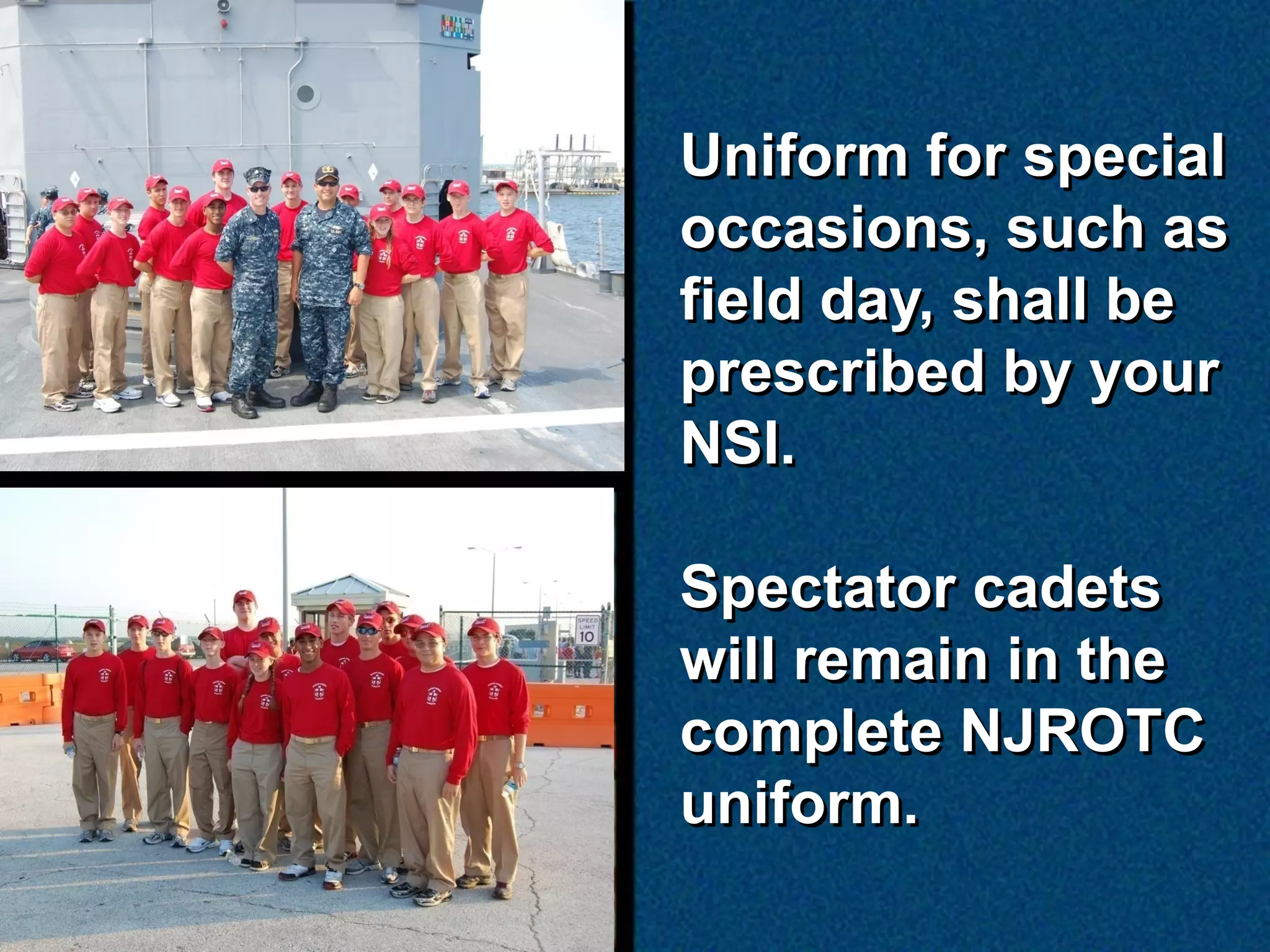 NS1 1.0 NJROTC Uniform Regulations | PDF