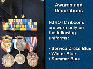 NS1 1.0 NJROTC Uniform Regulations | PDF