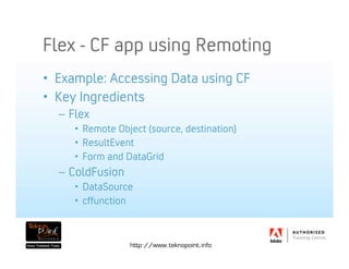 Flex and ColdFusion | PDF