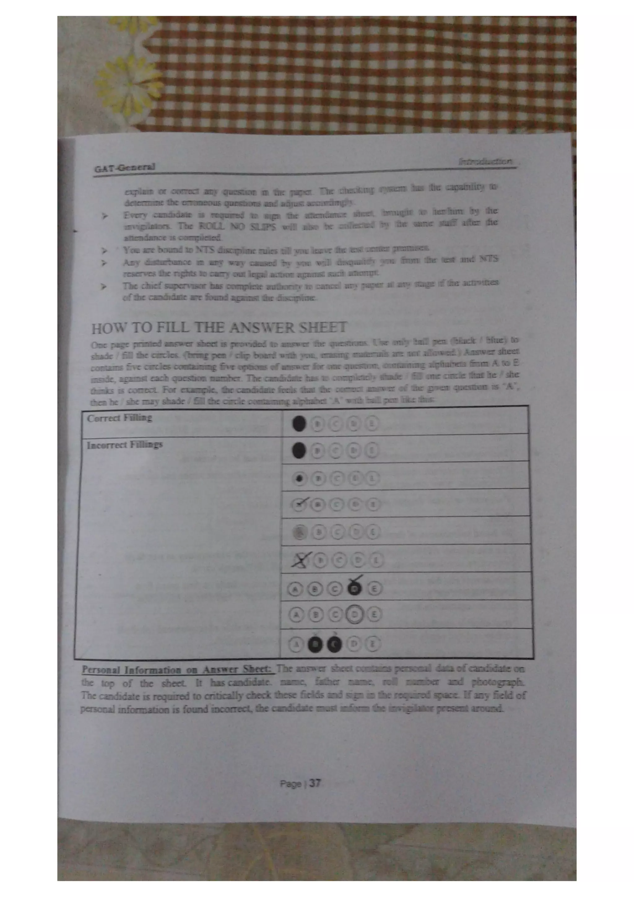 GAT General Preparation Book::::Contents and introduction to gat | PDF