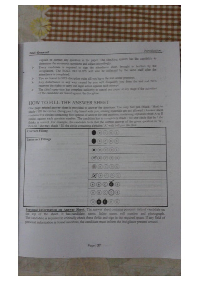 GAT General Preparation Book::::Contents and introduction to gat | PDF