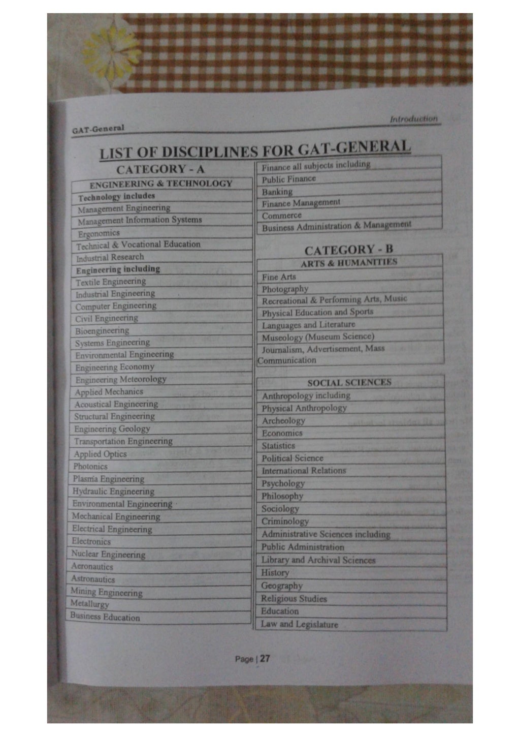 GAT General Preparation Book::::Contents and introduction to gat