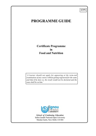 Cfn food prog guide 2013 | PDF