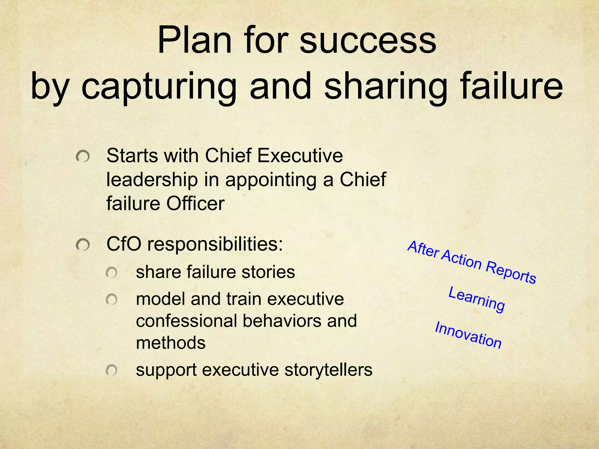 Chief failure Officer | PPTX