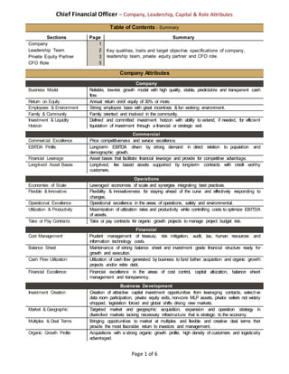 CFO Attributes | PDF