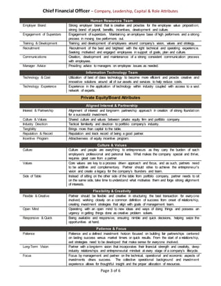 CFO Attributes | PDF