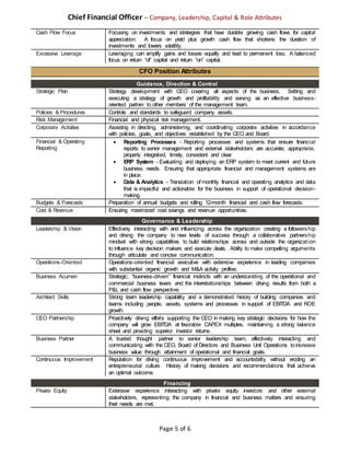 CFO Attributes | DOCX | Business Accounting & Finance | Business