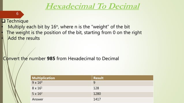 Computer Number System | PPTX
