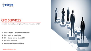 CFO Bridge - Corporate Introduction | PDF