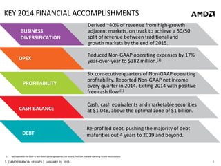 AMD CFO Commentary slides 14Q4 | PDF | Business Accounting & Finance ...