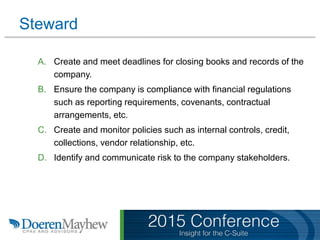 50+ CFO/Controller Best Practices for the Big Picture | PPT