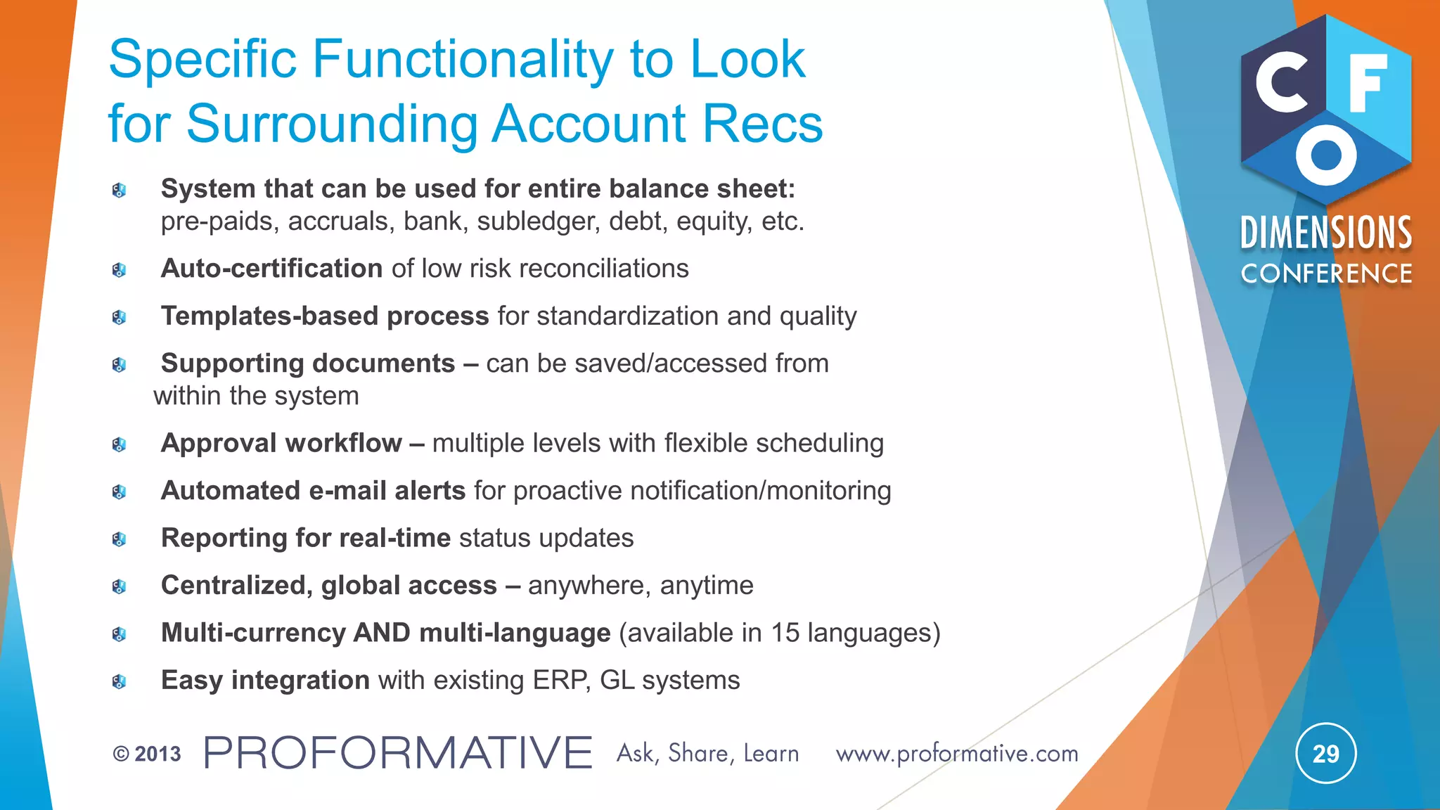 Automating Account Reconciliation to Mitigate Compliance Risk | PPT