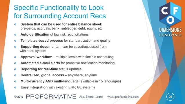 Automating Account Reconciliation to Mitigate Compliance Risk | PPT