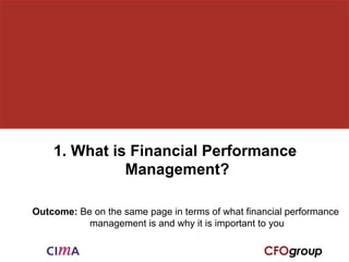 Simplifying Financial Performance Management | PDF