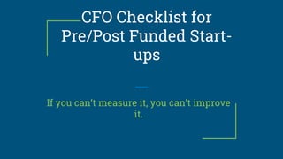 CFO Insights-A Winning Financial Plan | PPTX