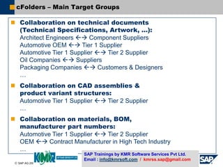 SAP cFolders Training | PDF