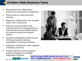 SAP cFolders Training | PDF