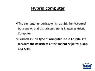 Types of computer | PPTX