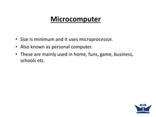 Types of computer | PPTX