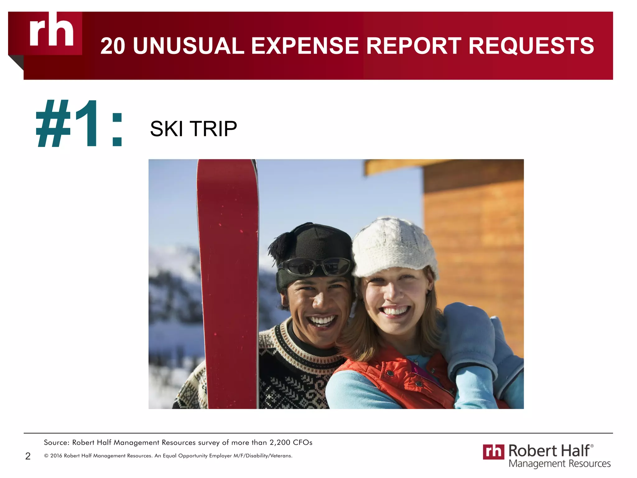 20 Unusual Expense Report Requests | PPT