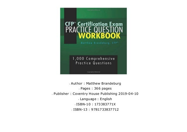 [EXCLUSIVE]CFP Certification Exam Practice Question Workbook: 1,000 ...