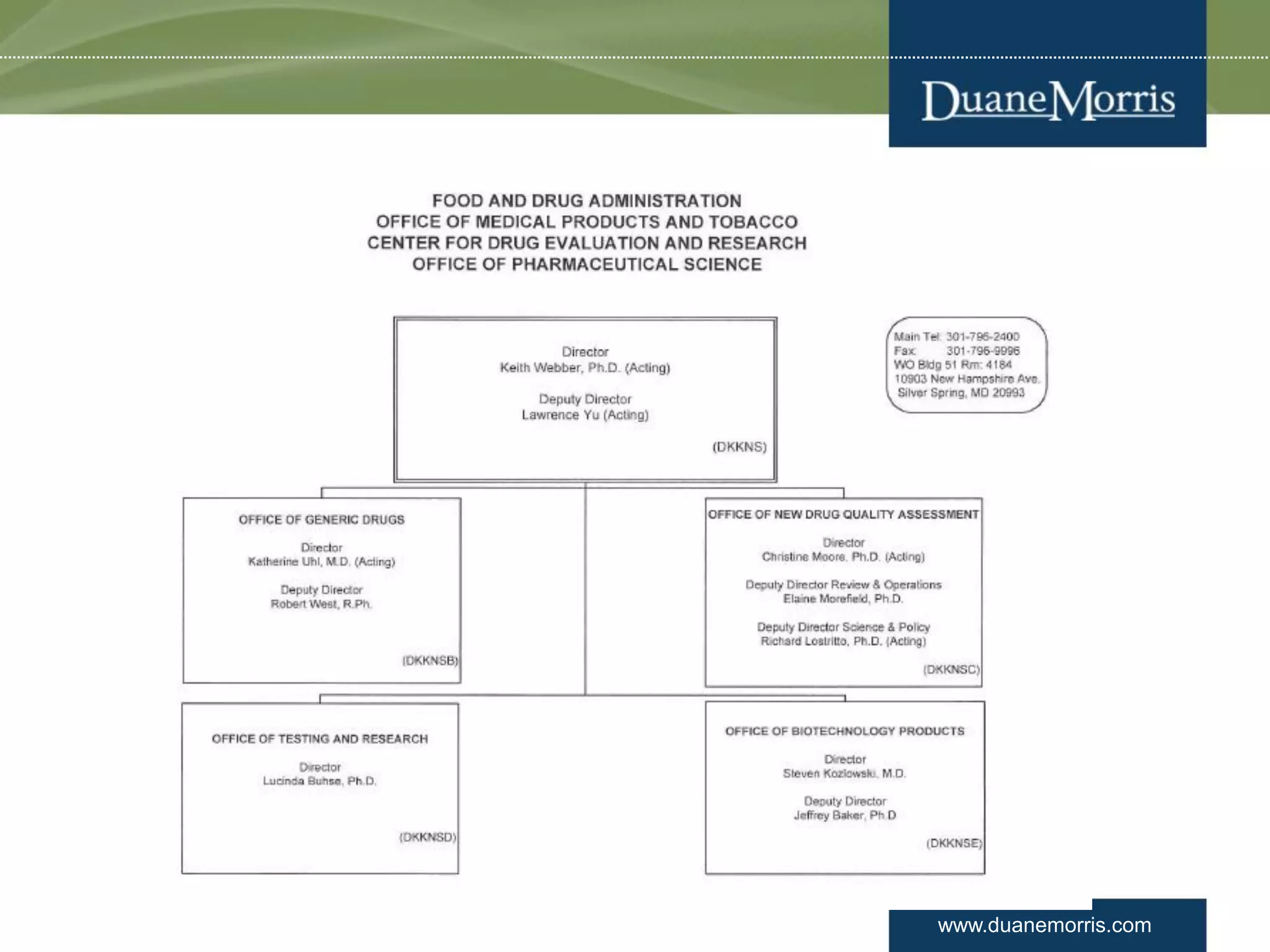 Introduction to the Legal Basis for Generic Drug Approvals | PPT