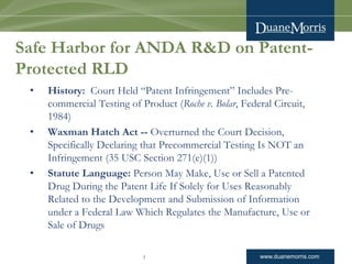 Patent Issues and 180-Day Exclusivity | PDF