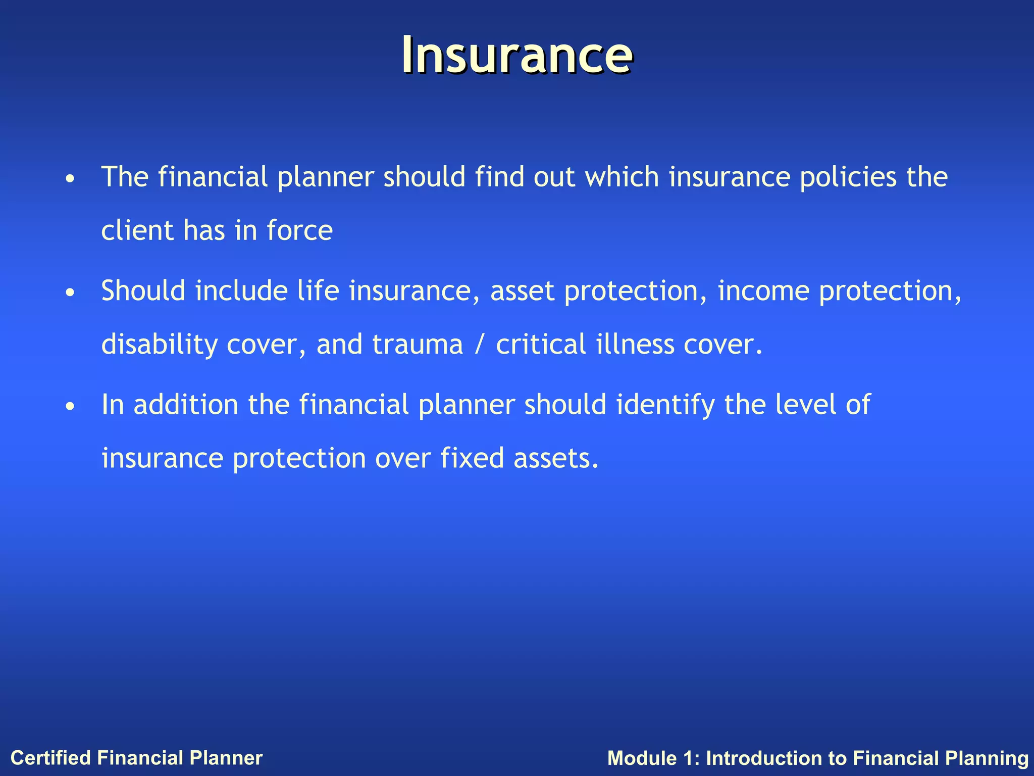 Introduction to financial planning | PDF
