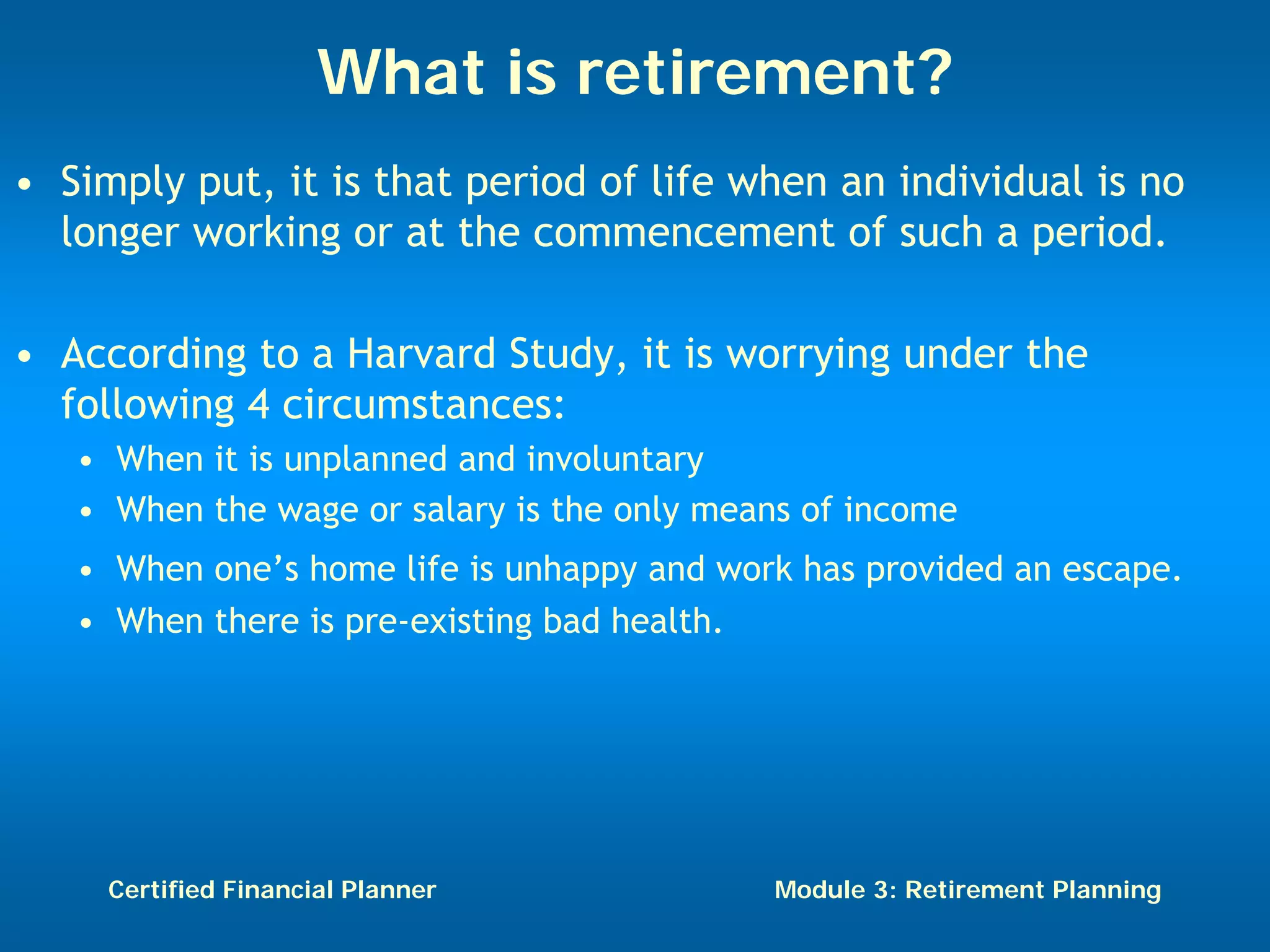 Retirement Planning | PDF