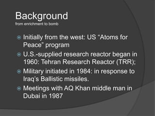 Iran's Nuclear Program | PPT