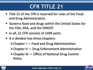 Code of Federal Regulations | PPTX