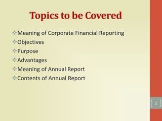 Corporate Financial Reporting | PPTX