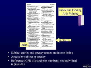CFR Code of Fedreal Regulations Power Point | PPT