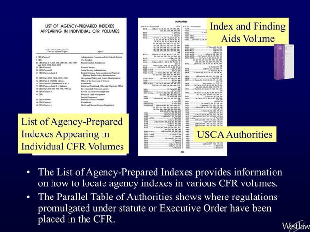 CFR Code of Fedreal Regulations Power Point | PPT