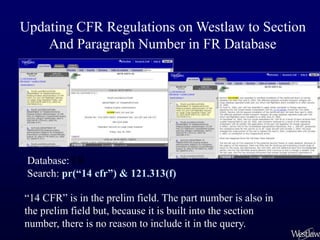 CFR Code of Fedreal Regulations Power Point | PPT