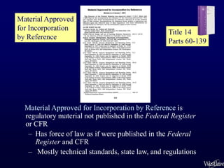 CFR Code of Fedreal Regulations Power Point | PPT