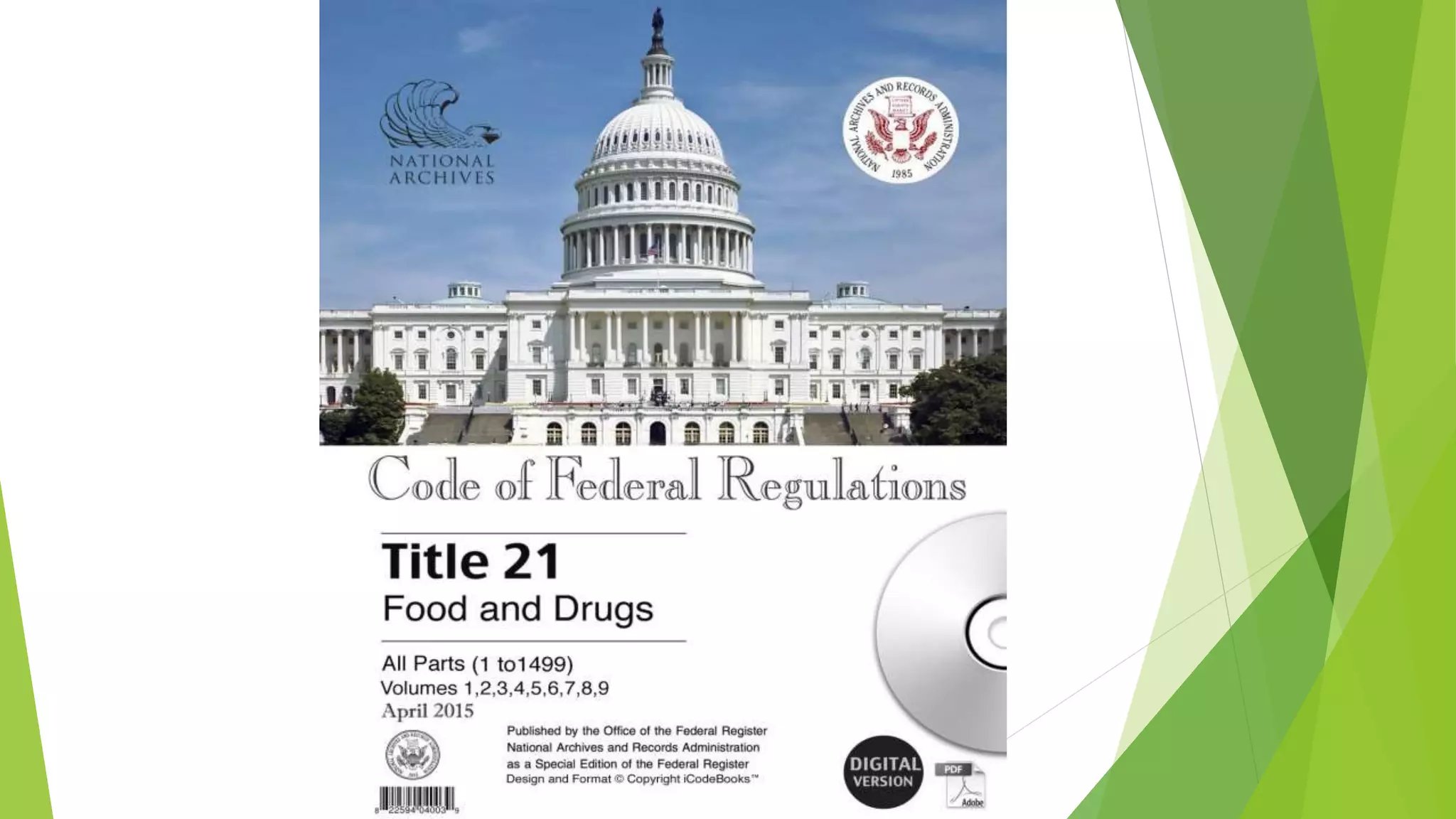 CODE OF FEDERAL REGULATIONS | PPTX
