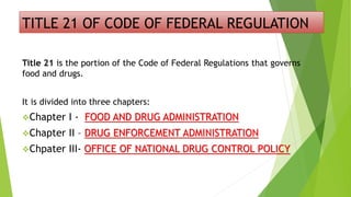 CODE OF FEDERAL REGULATIONS | PPTX