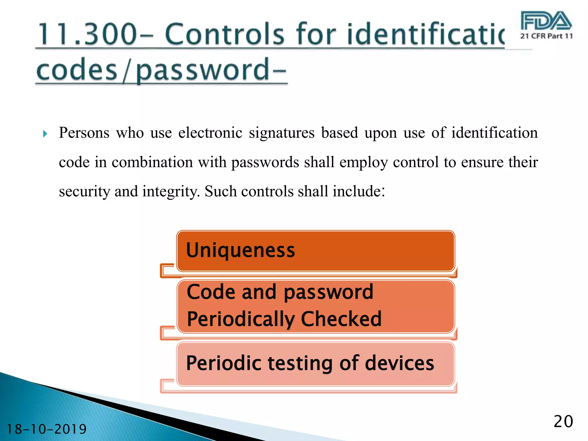 Cfr 21 part 11 | PPTX