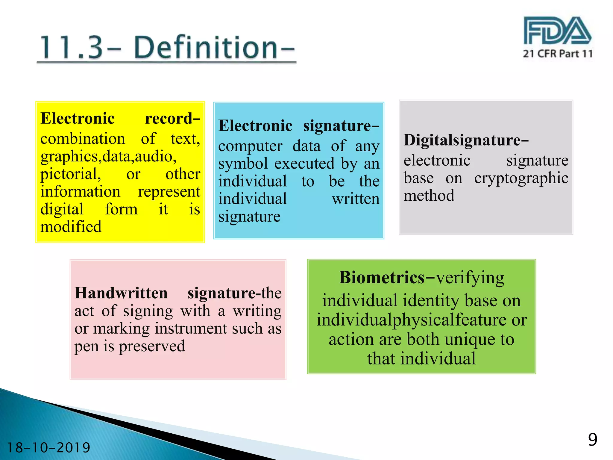Cfr 21 part 11 | PPTX