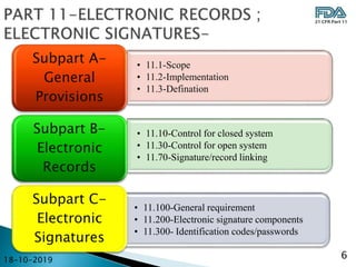 Cfr 21 part 11 | PPTX