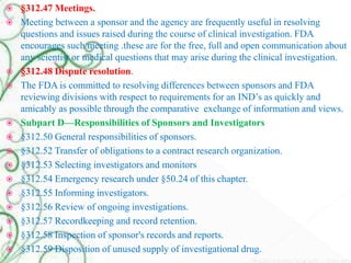 Cfr 21 part 312 | PPTX