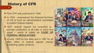 CFR (code of federal regulations) for Mpharm | PPTX