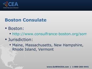 CEA French Student Visa for Study Abroad France | PPT