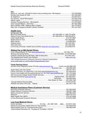 C&F Resource Directory | DOC